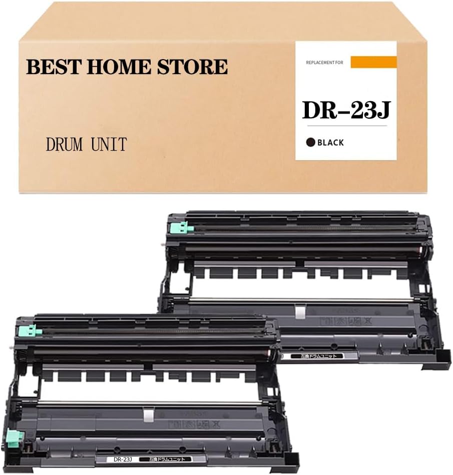 Amazon.co.jp: ブラザー 用 DR-23J 互換ドラムユニット ブラザー用 DR-23J互換ドラム (黒/2本/大容量/ 残量表示/個別包装/ ) TN-28J トナー用 対応機種 ...
