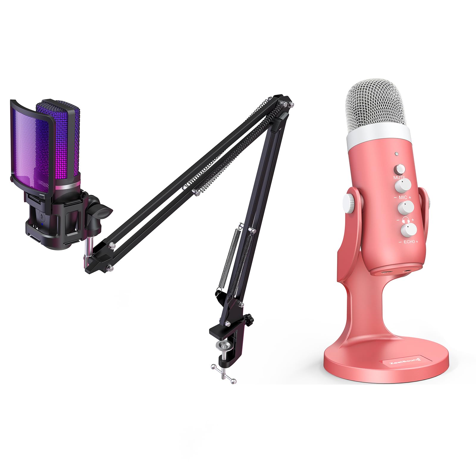 Amazon.com: ZealSound Gaming USB Microphone a68s-us and k66p Bundle ...