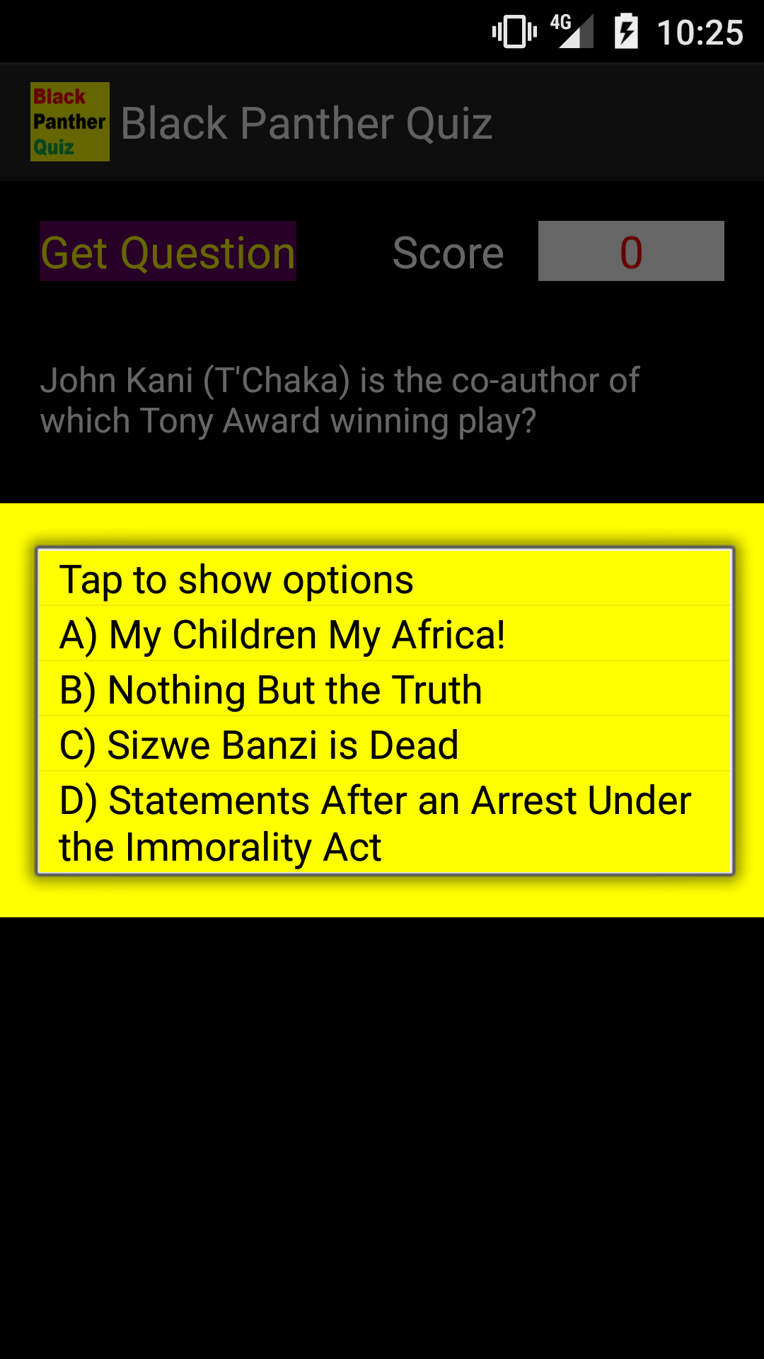 Black Panther Quiz - App on Amazon Appstore