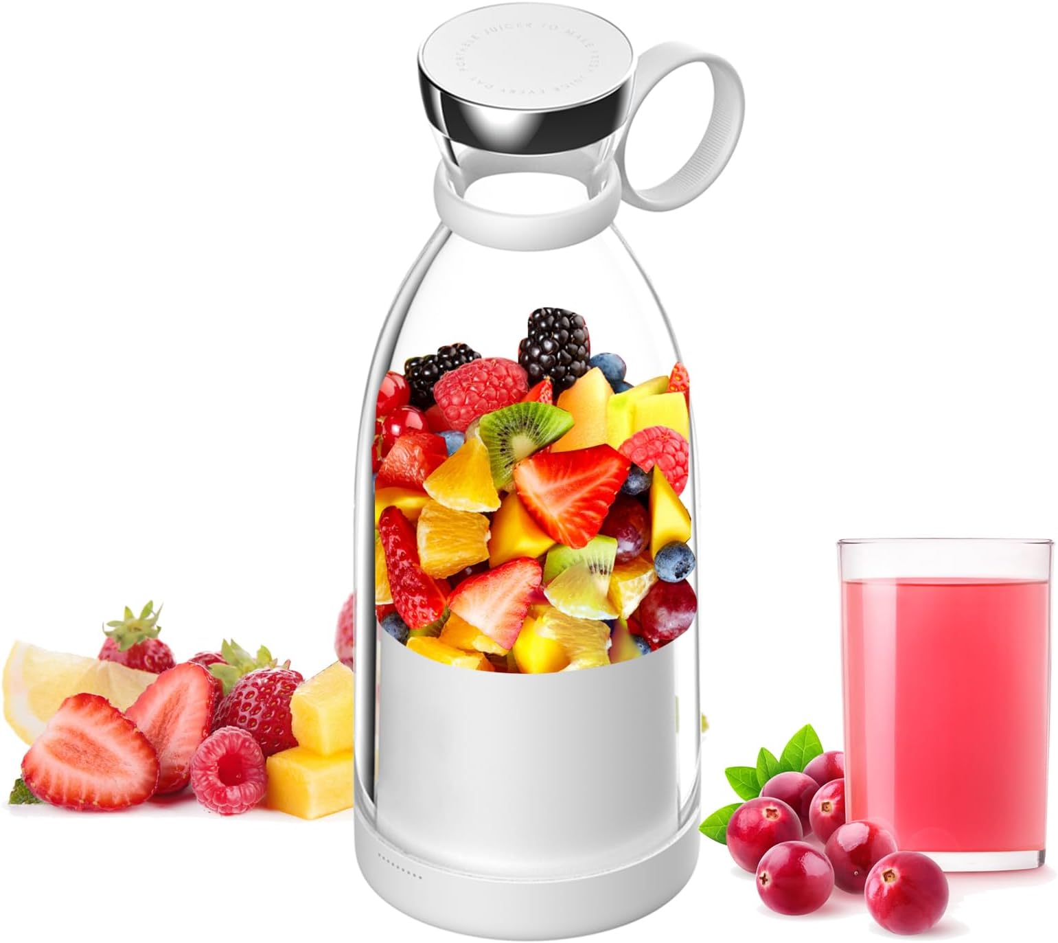 Amazon.com: Portable Juicer Blender,Fresh Juice Blender,350ml Wireless ...