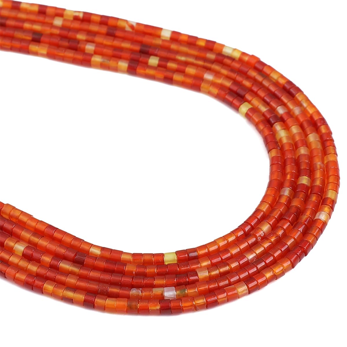 Amazon.com: BEADIA Natural Red Agate Spacer Beads Caps Flat Round Loose ...