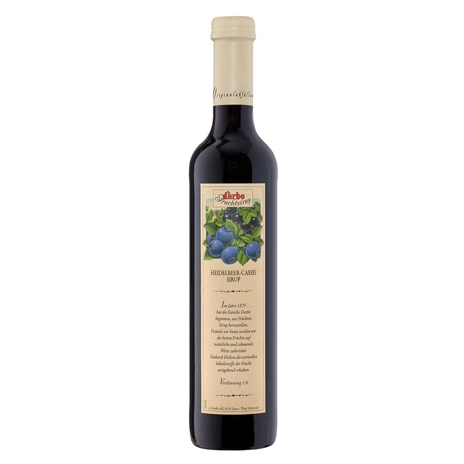 Fruitsyrup Tyrolean Blueberry - Cassis 500 ml. - Darbo : Amazon.co.uk ...