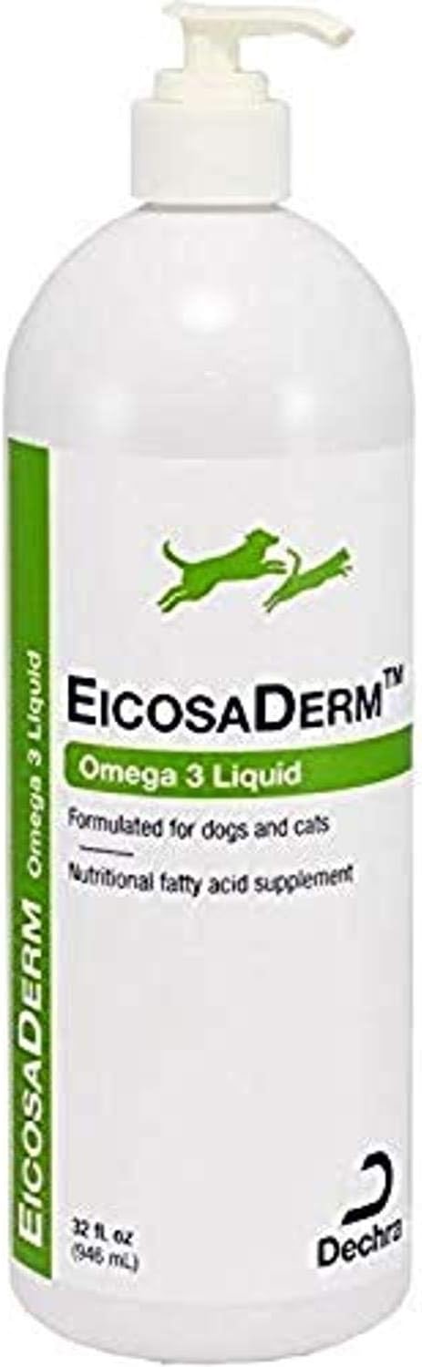 Amazon.com : Dechra EicosaDerm Omega 3 Liquid for Dogs & Cats (32oz ...