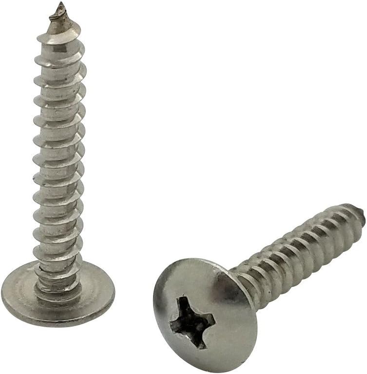 Amazon.com: SNUG Fasteners (SNG96) 100 Qty #8 x 1 Truss 304 Stainless ...