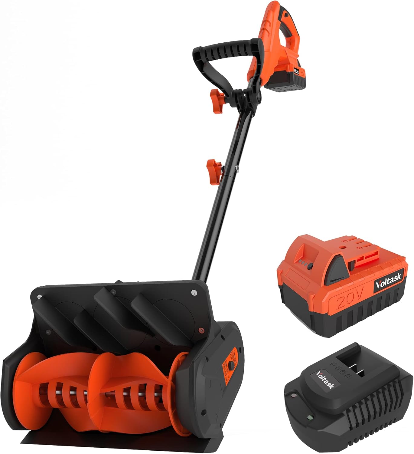 Amazon.com : VOLTASK Cordless Snow Shovel, 20V | 12-Inch | 4-Ah ...
