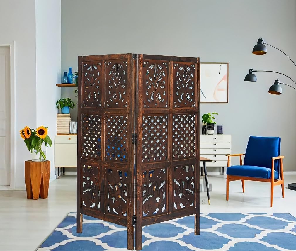 Buy THEHEARTWILL® Wooden partition for Living Room/Partition Wall ...