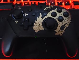 Amazon.com: Nintendo Switch Pro Controller Monster Hunter Rise Edition ...