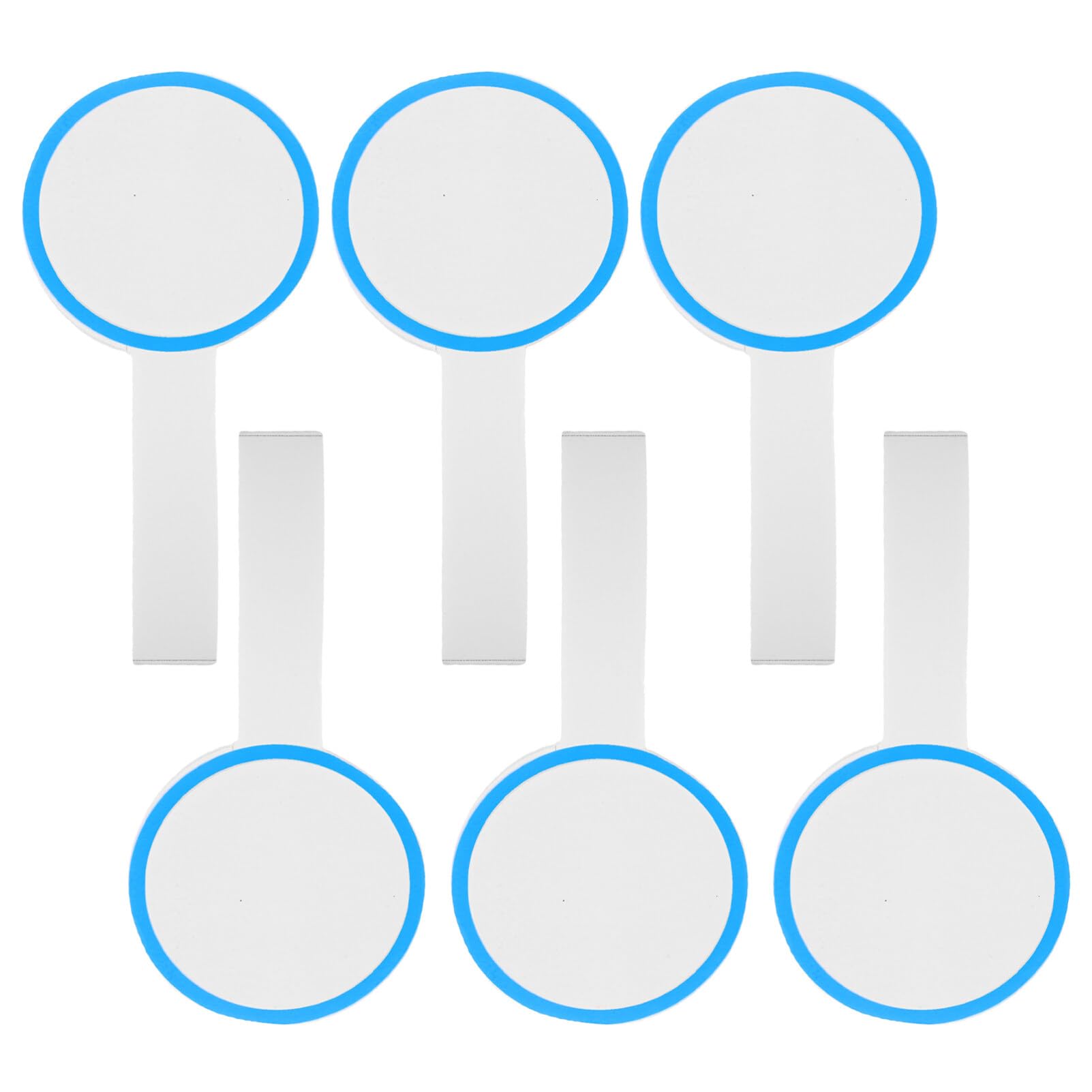 Ciieeo 6pcs Dry Erase Paddles Double Sided Handheld Whiteboard Blank ...