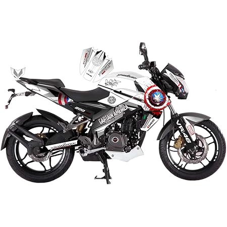 SUNSIGN Sticker Pulsar NS200 Decals Stickers Kit White C A Design ...