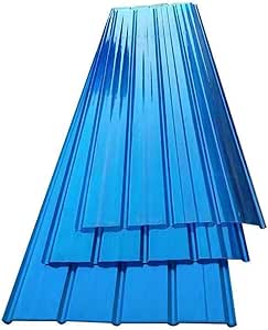 Amazon.com: LFPSVC Blue Corrugated Roofing Sheets, 2mm FRP Roofing ...