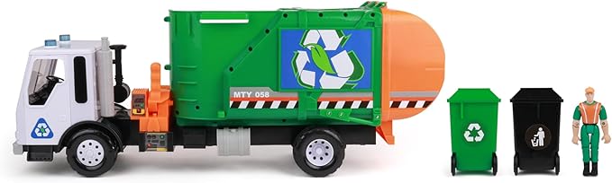 Mighty Fleet Titans 24" Garbage Truck - Huge Realistic Toy Garbage Truck with Lights & Sounds ...