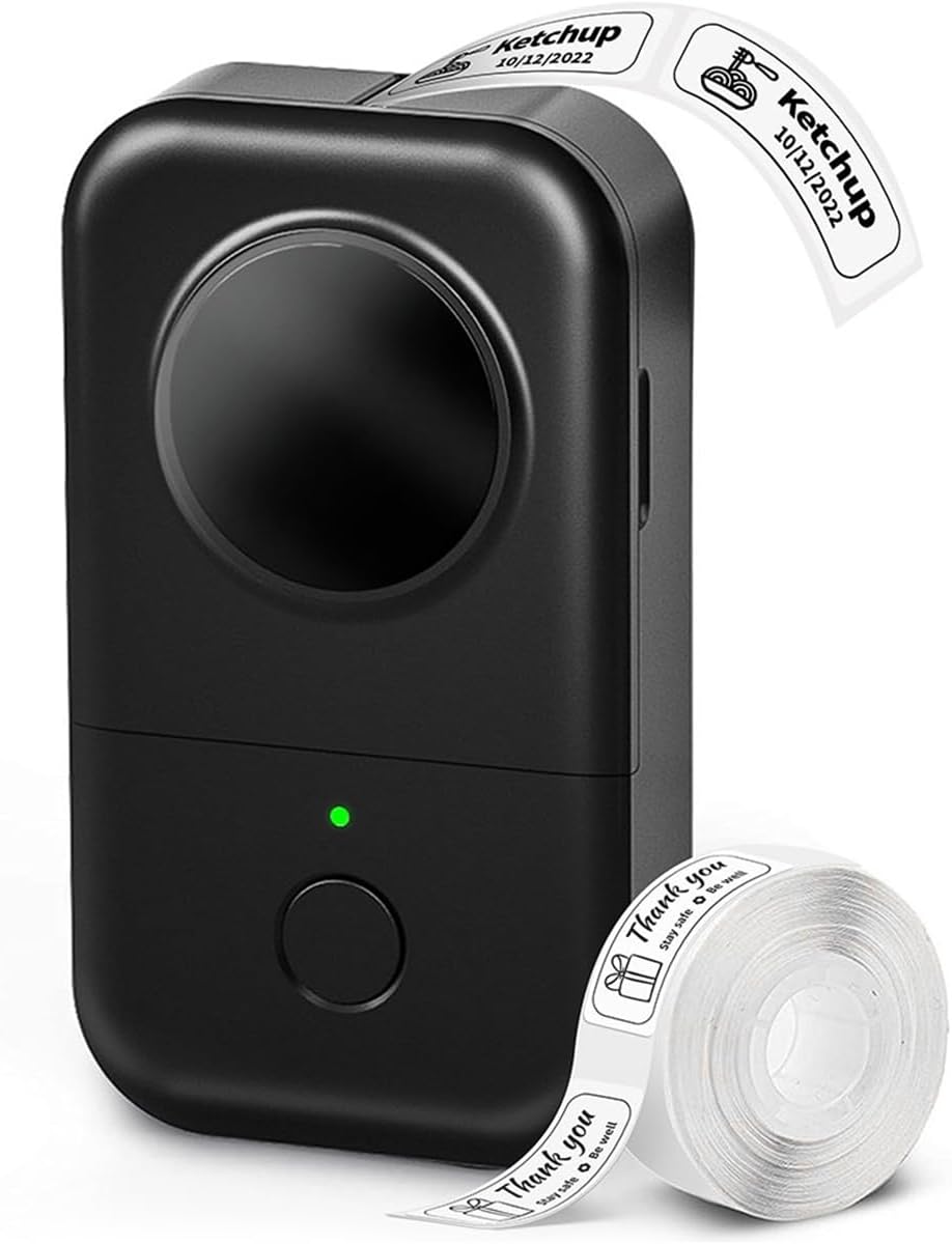 Phomemo Label Maker Machine, D30 Mini Labeling Machine Handheld Label ...