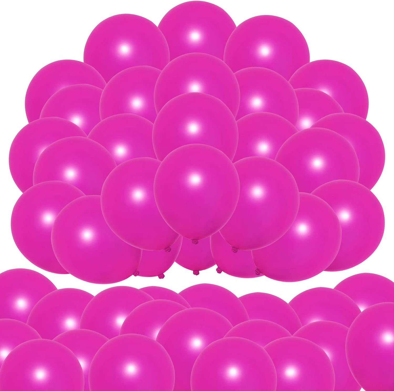 Amazon.com: Elecrainbow 100 Count 10 Inch Latex Nature Rose Red ...