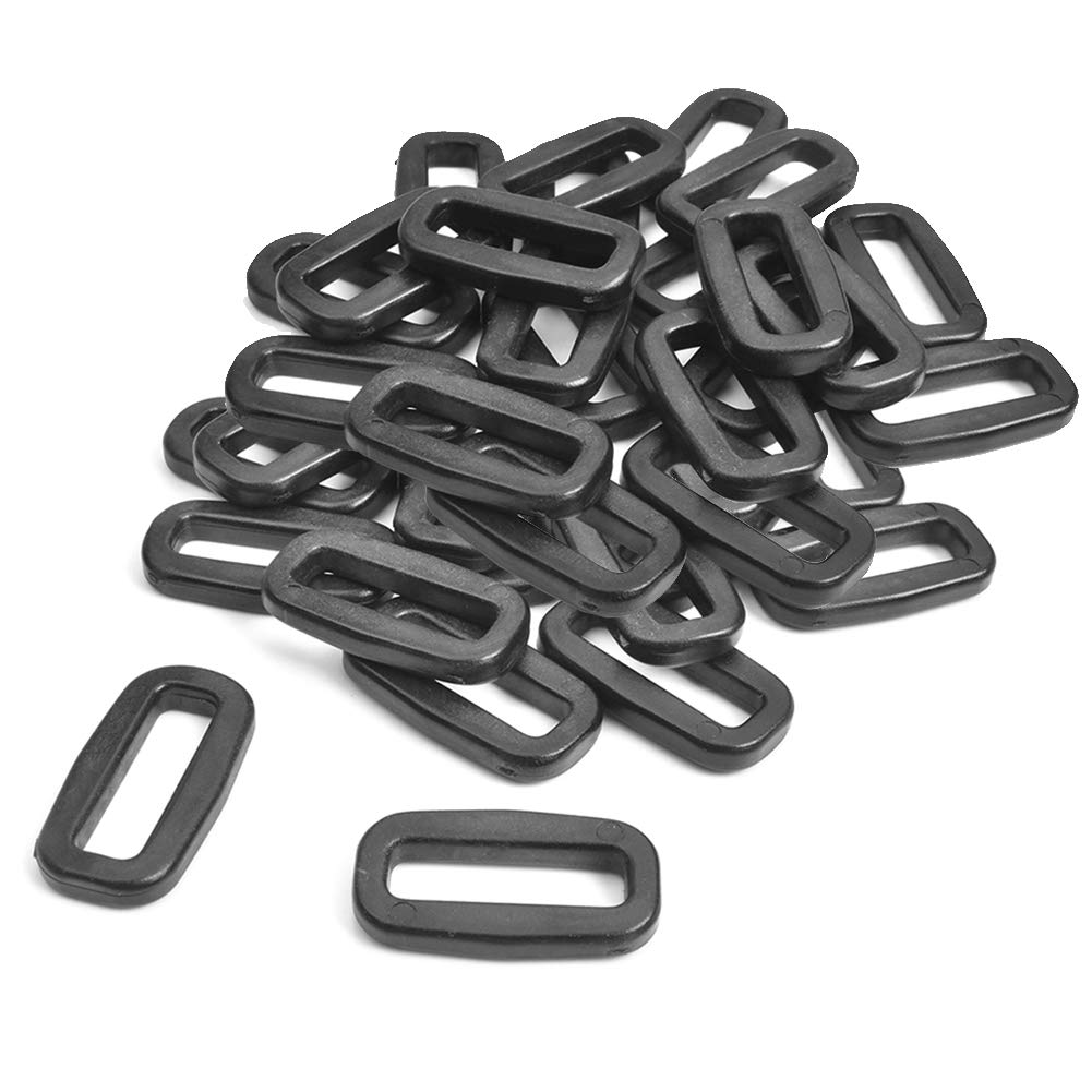 Amazon.com: 50 Pack 3/4"(20mm) Strap Loops Looploc Buckles Rectangle ...
