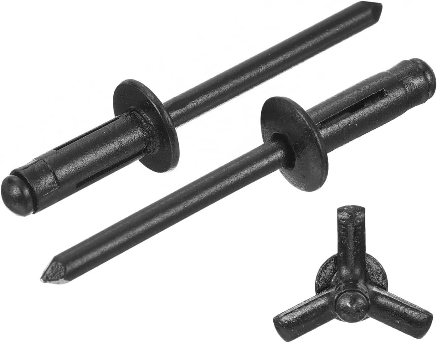 Amazon.com: uxcell 50Pcs 3/16"x1/2" Aluminum Round Head Tri Grip Rivets ...