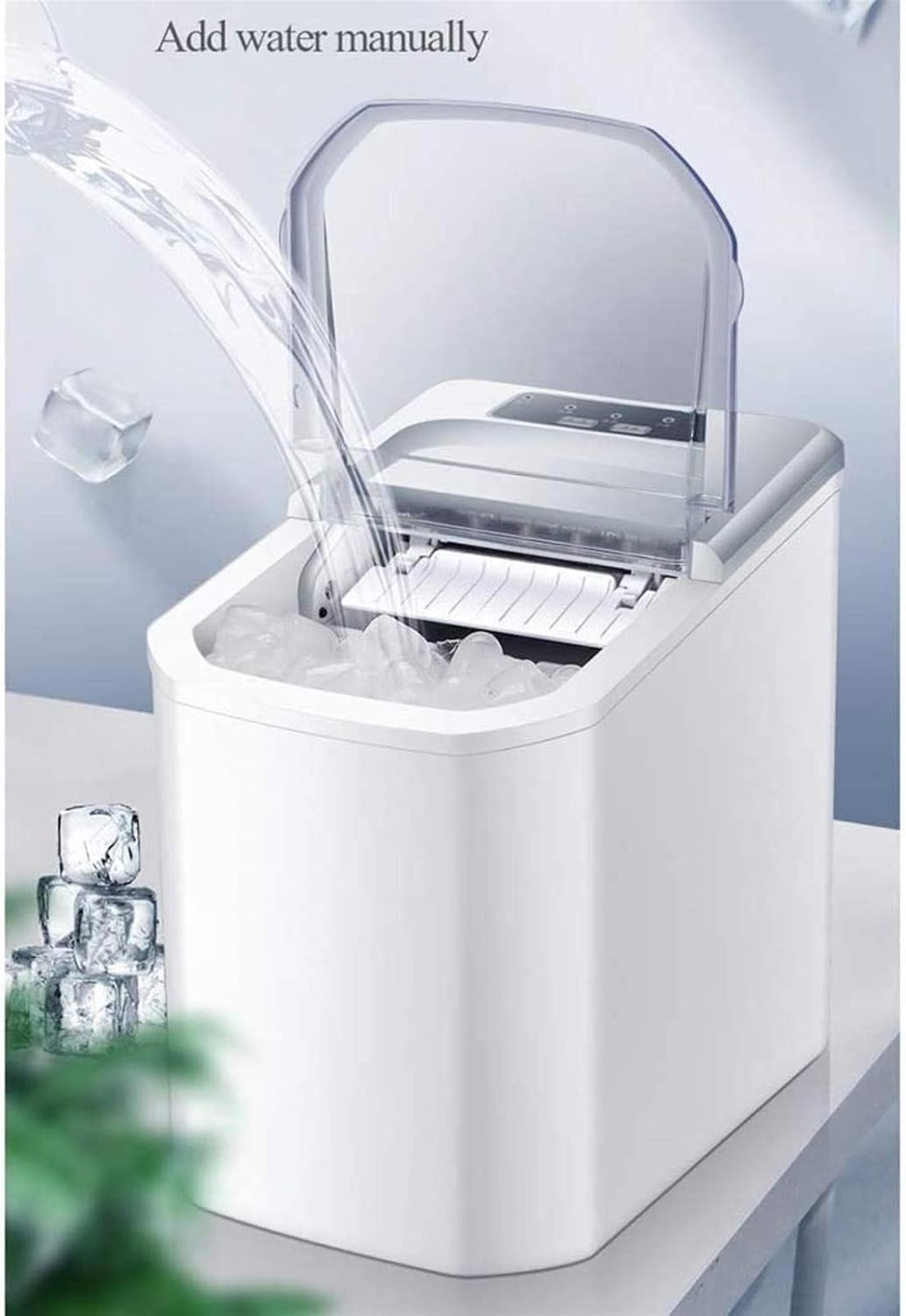 Amazon.com: 3 in 1 Fully Automatic Small ice Cube Maker 15kg Ice / 24h ...