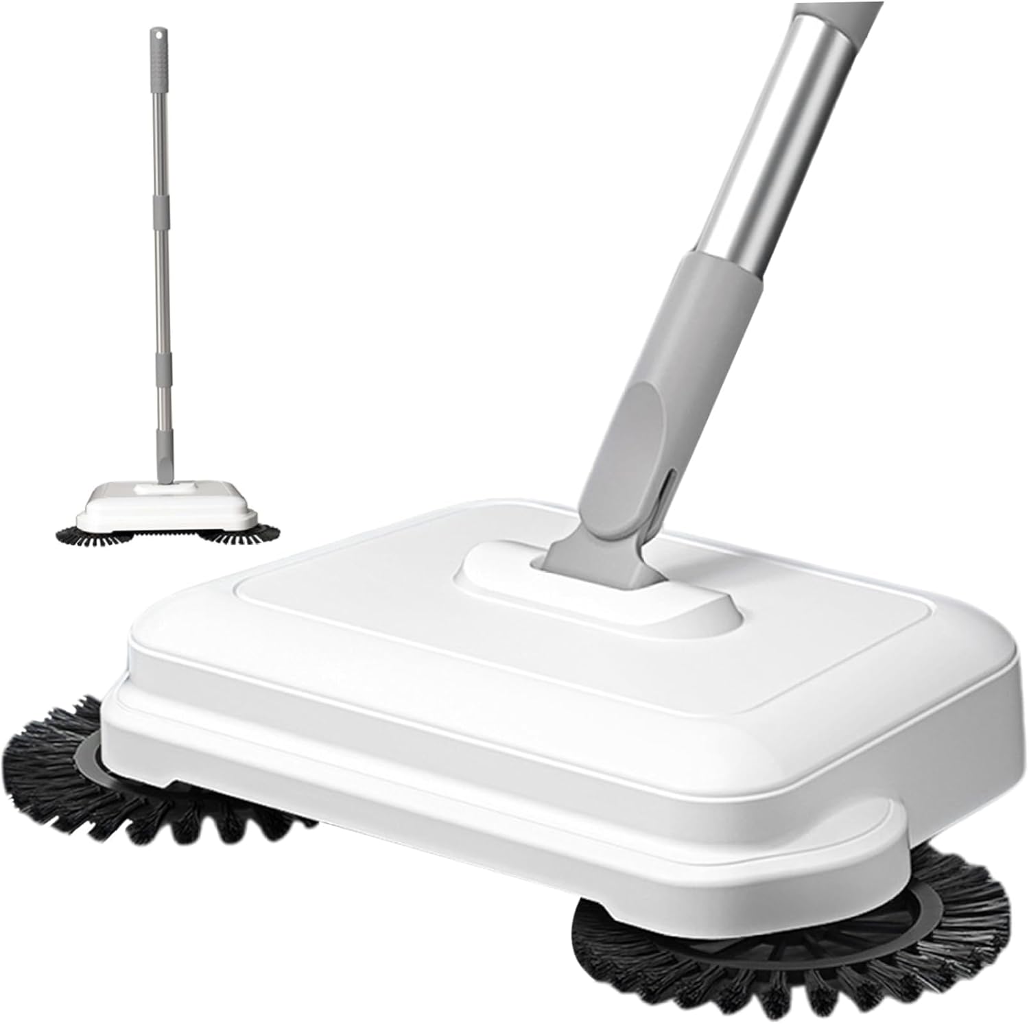 Carpet Sweeper, Floor Sweeper, 2-in-1 360° Rotating Hand Push Sweeper ...