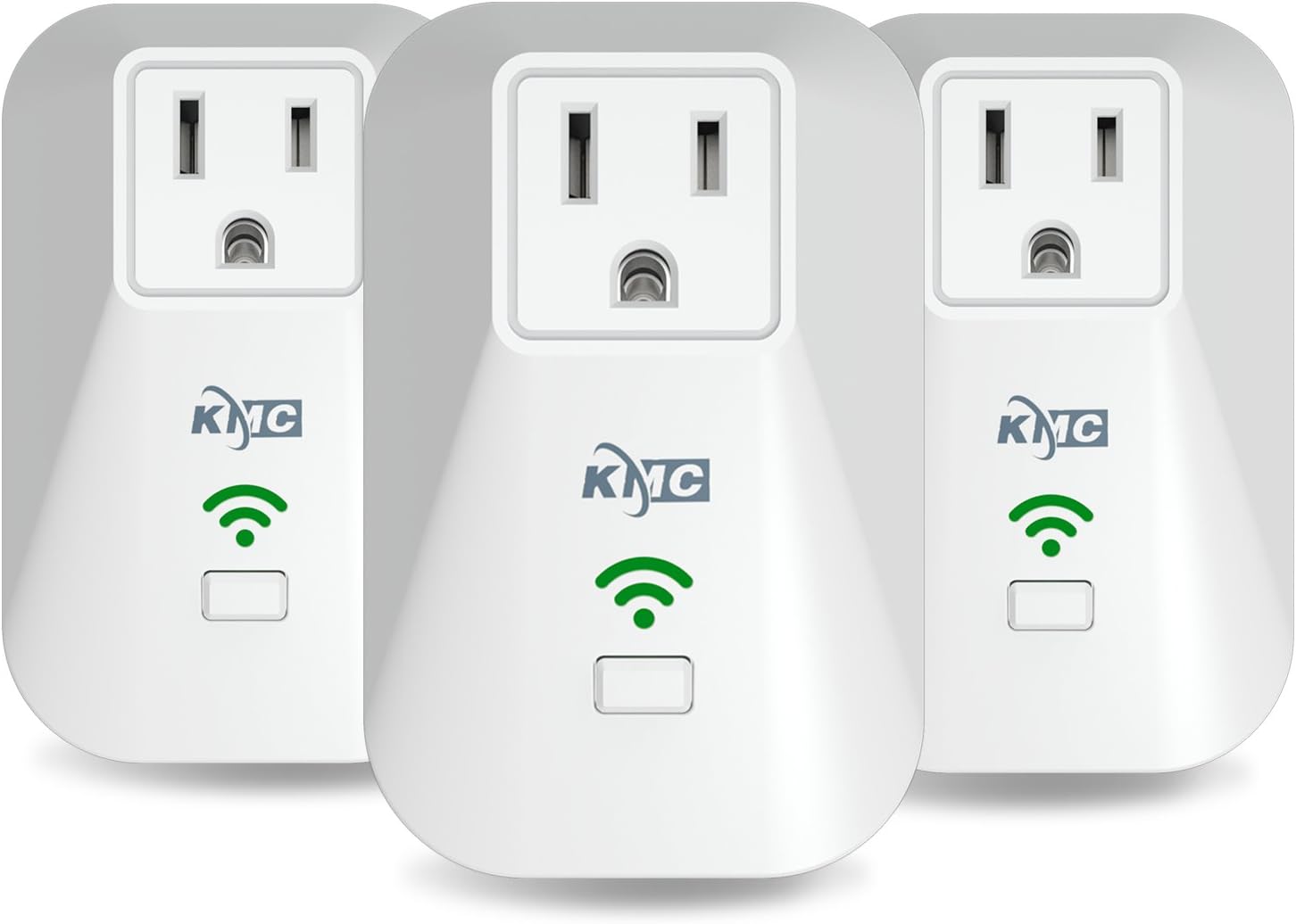 KMC 3 Pack Wi-Fi Smart Plug with Energy Monitoring, Compatible with ...