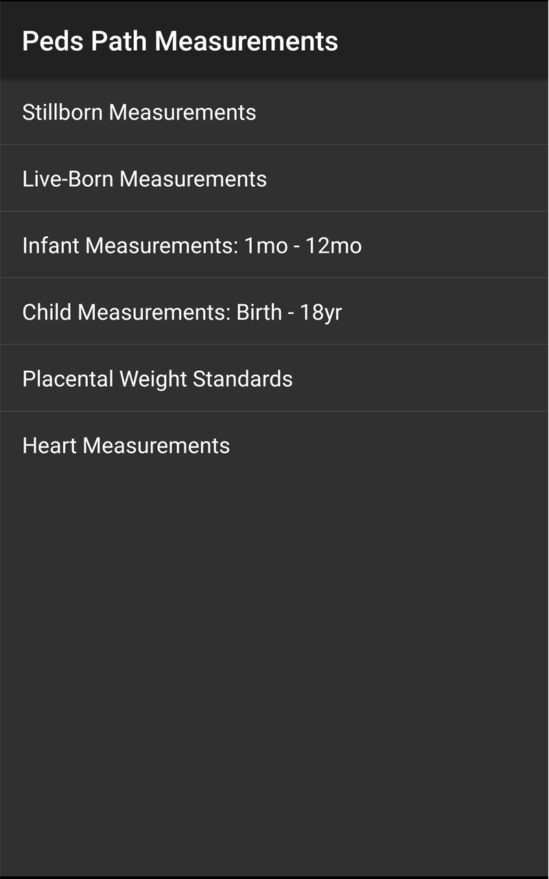 Peds Path Measurements - App on Amazon Appstore
