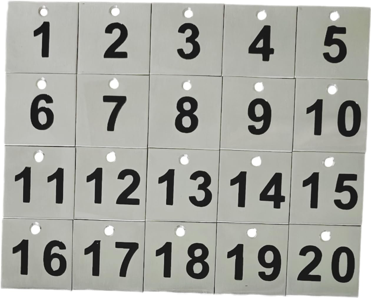 Buy HOPE KART Steel Number Token Coins with Hole for Shop with Out ...