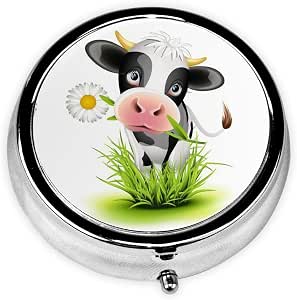 Amazon.com: Cute Cow Pill Box Daily Pill Manager Portable, Suitable for ...