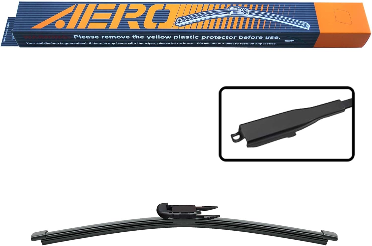 Amazon.com: AERO 16" I&L/Pinch-Tab Rear Windshield Wiper Blade, All ...