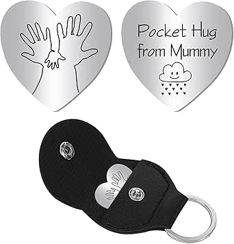 Amazon.com: CREATCABIN Heart Pocket Hug Token Cloud Hand Long Distance ...