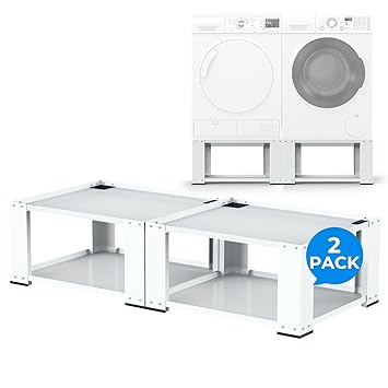 2 Pack Laundry Pedestal for Washer and Dryer - Fit 27 and 28 Inch ...