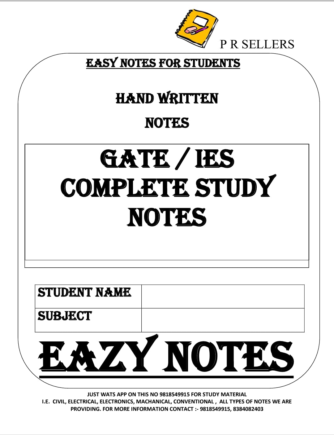 Buy IES Master Civil Engineering Hand Written Notes with Spiral Book ...