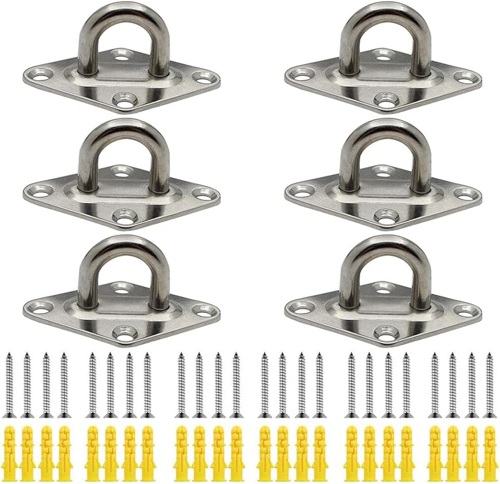 Amasawa 6 Pieces Boat Eye Plate, Stainless Steel Pad Eye Plate ...