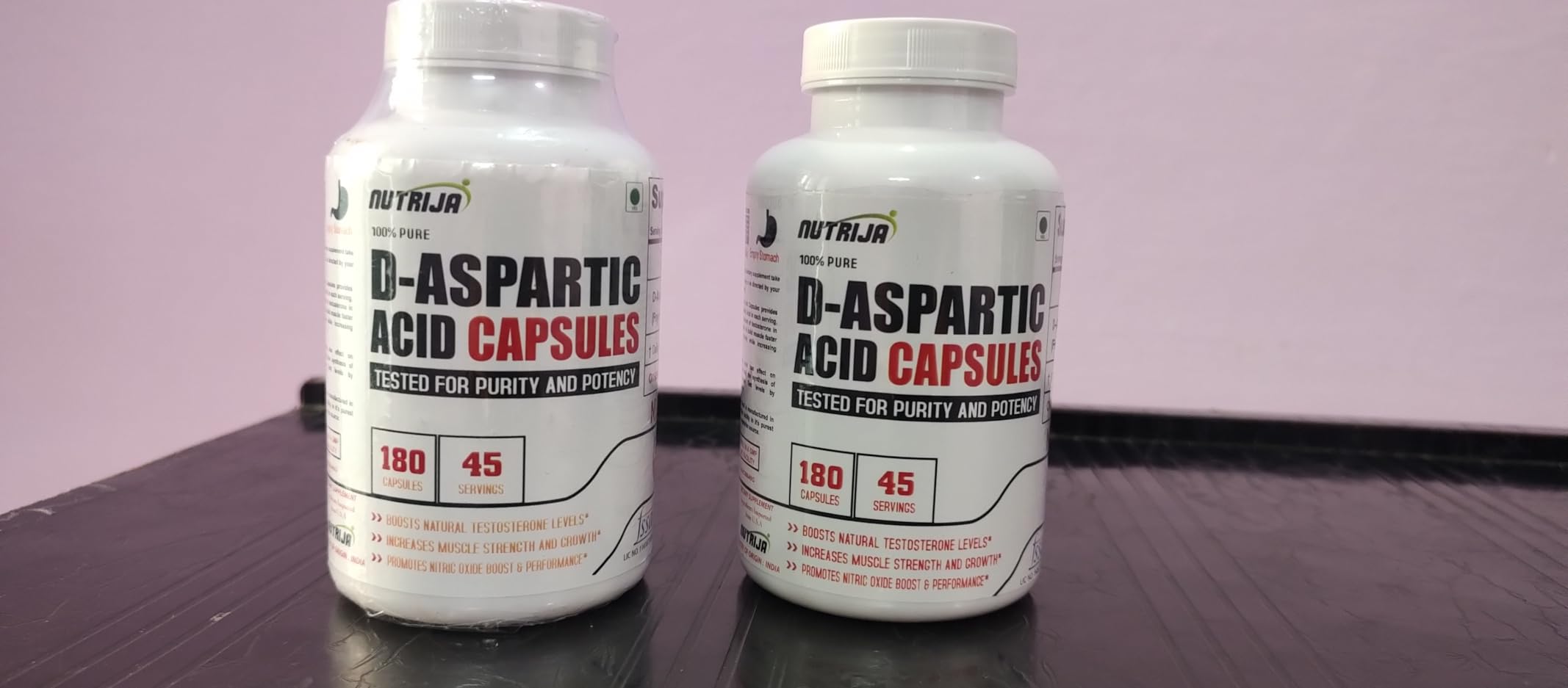 Nutrija D Aspartic Acid DAA Capsules - Pack of 180 Capsules : Amazon.in ...