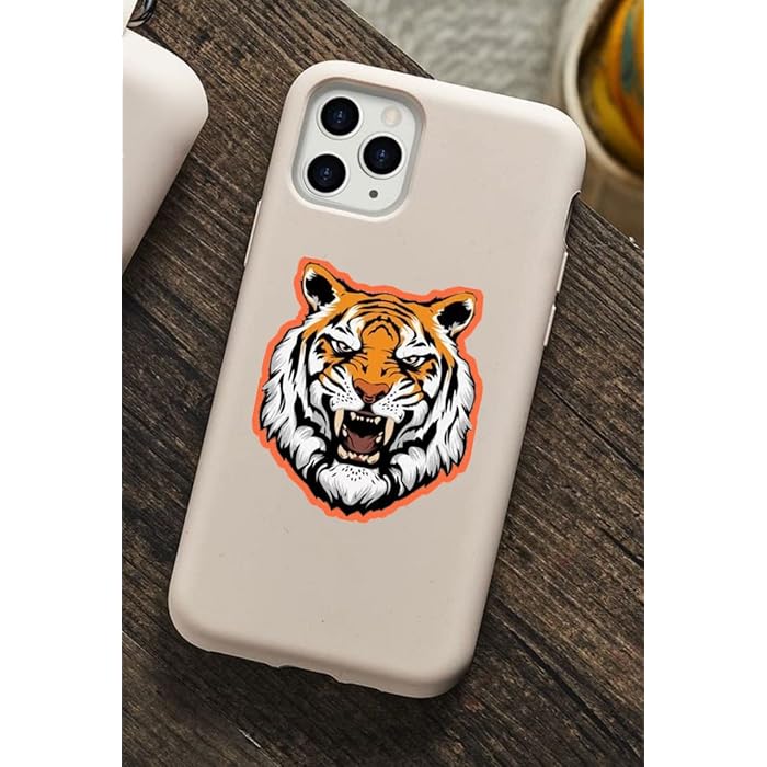 Buy Pack of 4 Sticker | Tiger Logo Sticker | Tiger Logo Sticker for ...