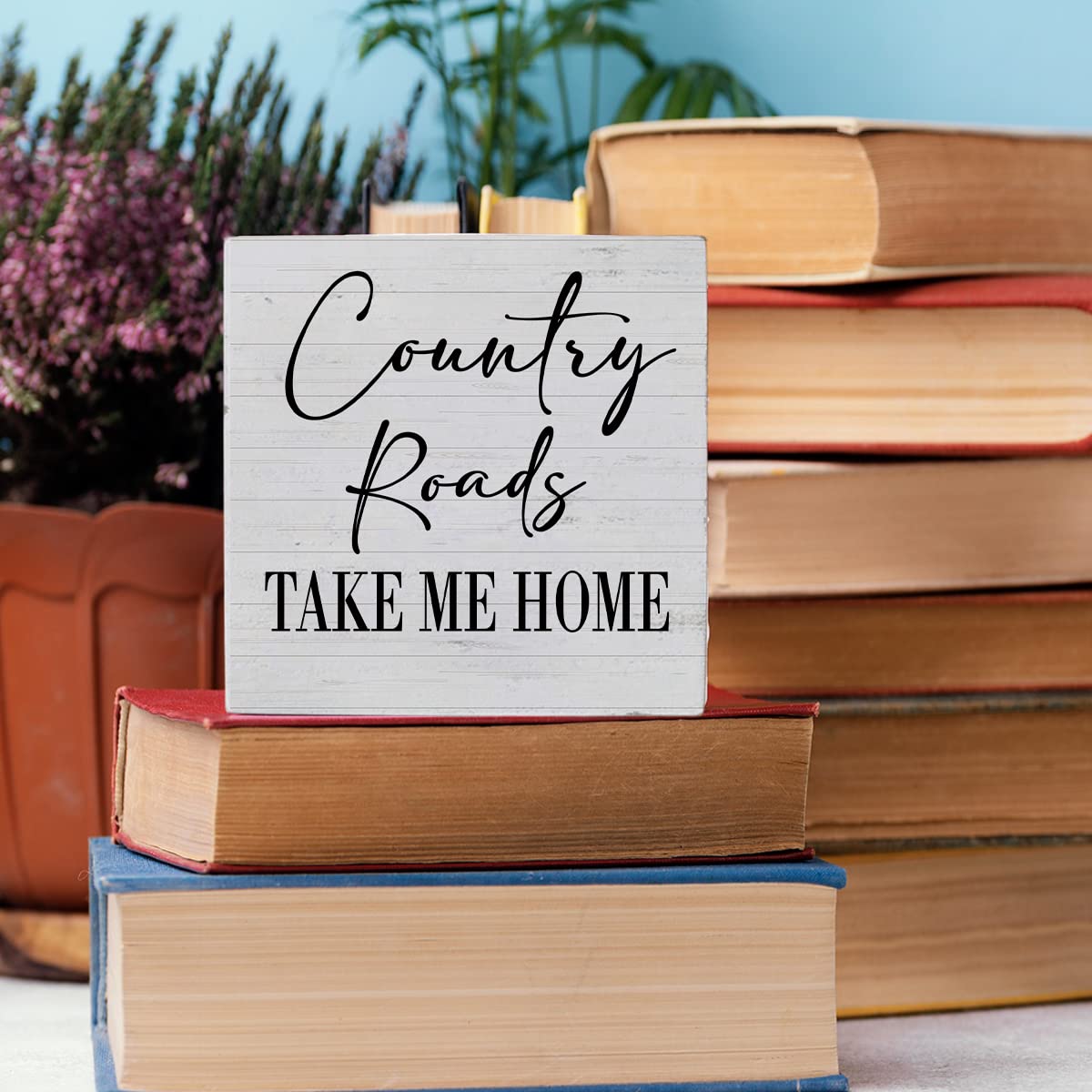 Snapklik.com : Country Home Farmhouse Sign Desk Decor Wooden Box Sign ...