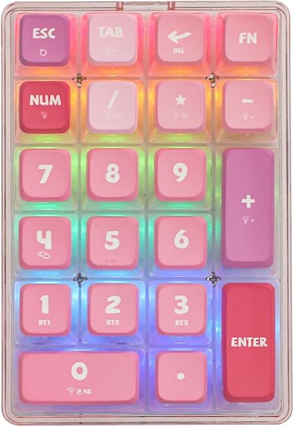 Amazon.com: EPOMAKER x LEOBOG K21 21-Keys Wireless Numeric Keypad, 3 ...