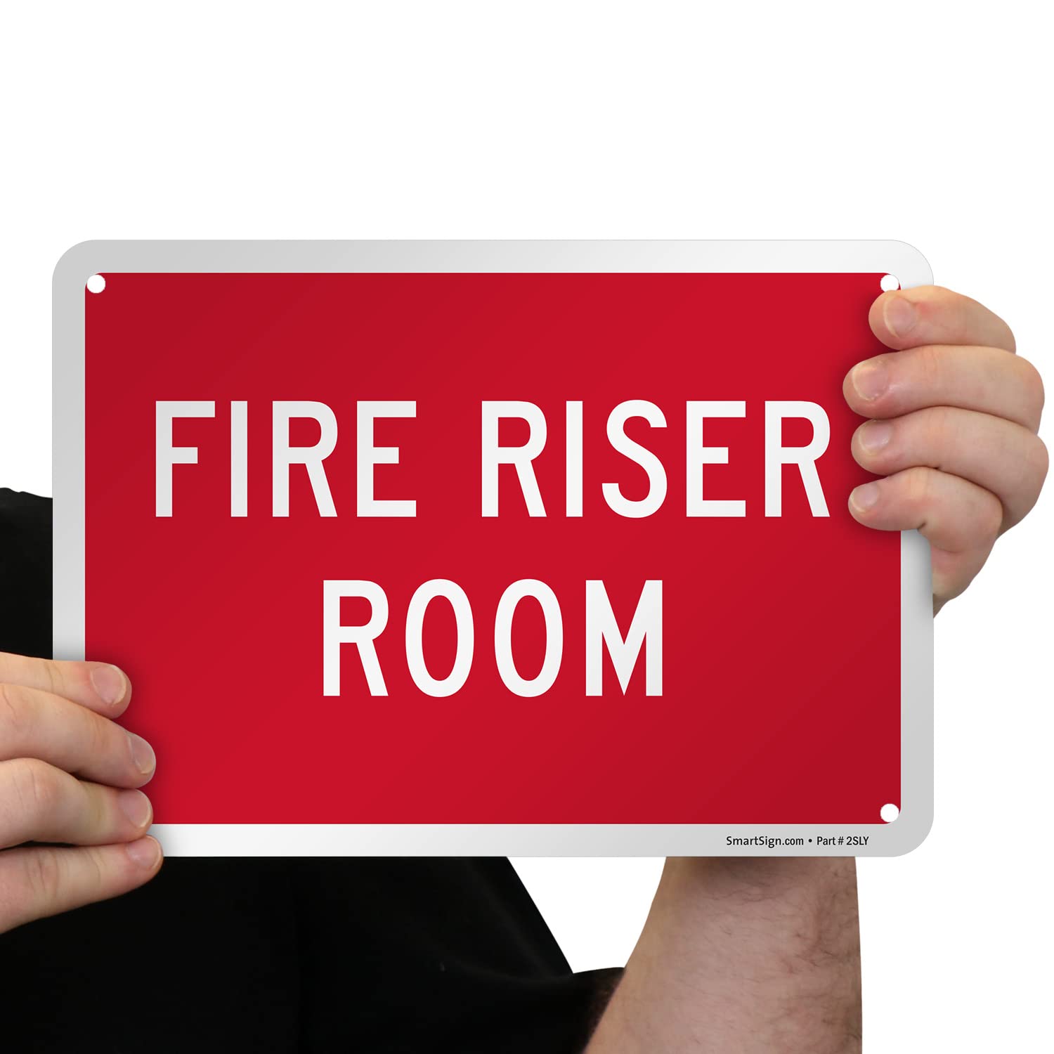 Snapklik.com : "Fire Riser Room" Sign 7" X 10" Aluminum