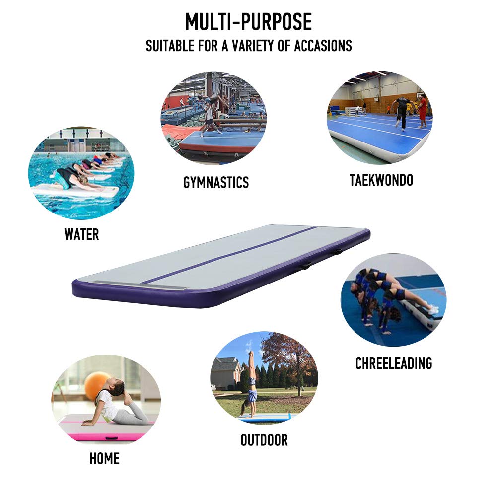 AKSPORT Air Mat Tumble Track Gymnastics Tumbling Mat Inflatable Floor ...