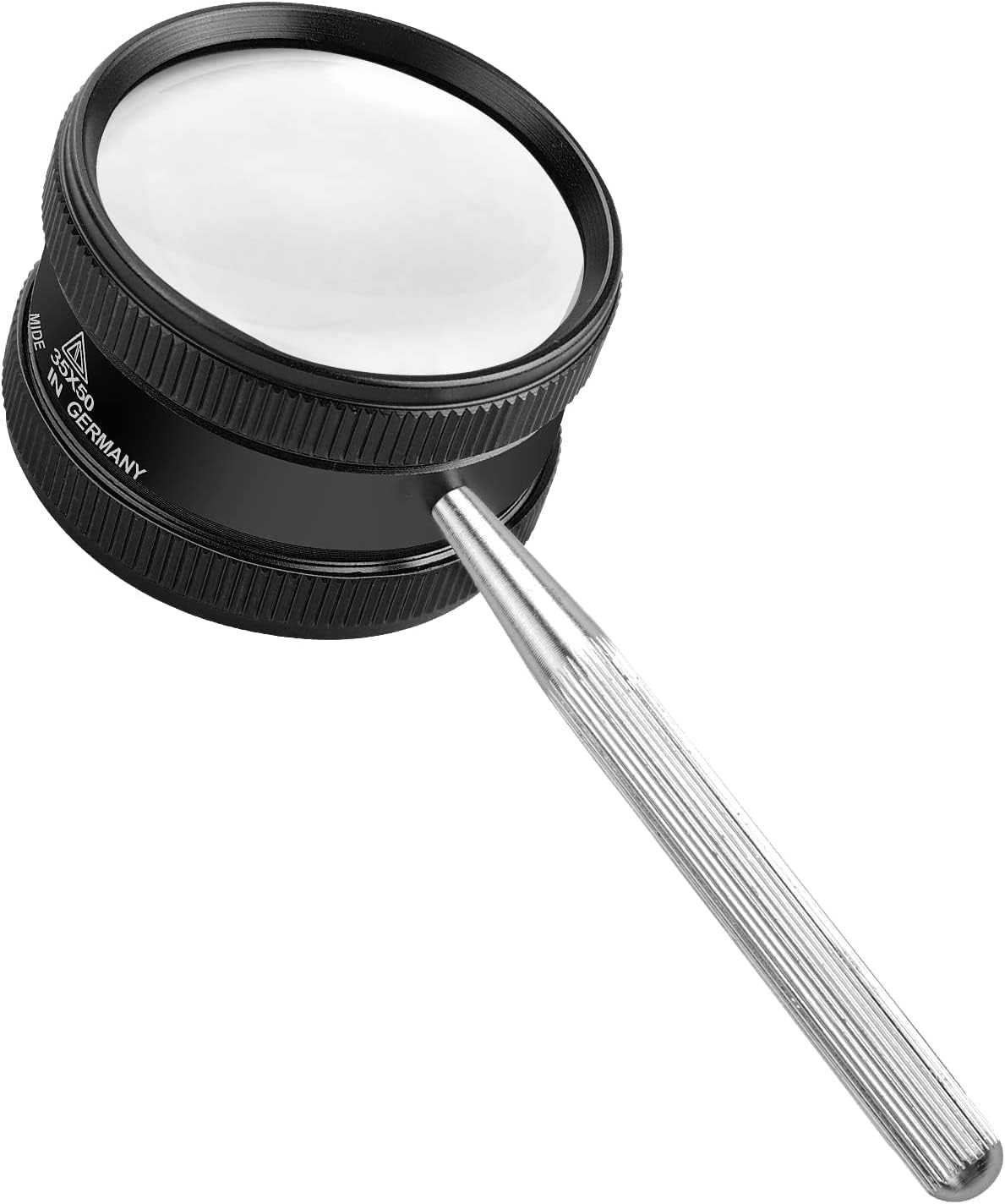 Amazon.com: 35X Handheld Optical Magnifying Glass - Detachable Metal ...