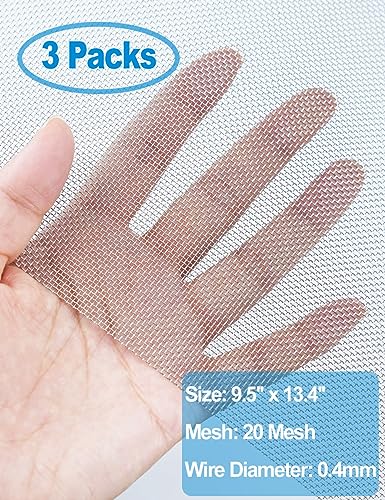 Snapklik.com : 3 Pack Wire Mesh Screen 13.4 X 9.5 For Air Vent, 24cm X ...