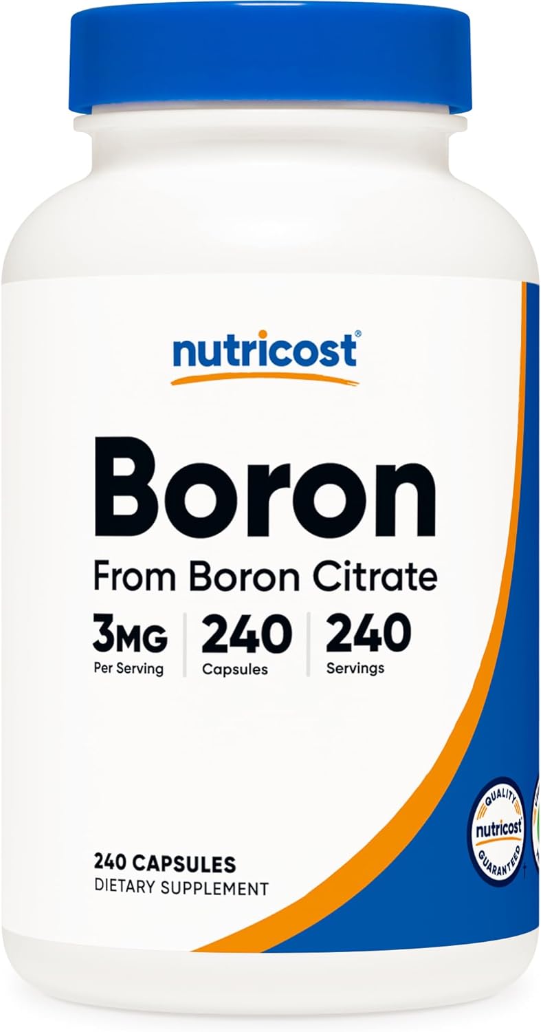 Amazon.com: Nutricost Boron 3mg Supplement, 240 Vegetarian Capsules ...