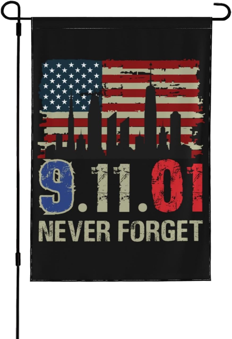 Amazon.com : 12x18 Inch 911 Garden Flag Double Sided Never Forget 9/11 ...
