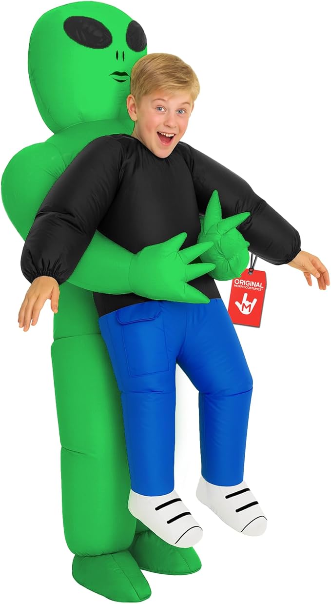 Amazon.com: Morph Kids Alien Costume, Inflatable Alien Costume Kids ...