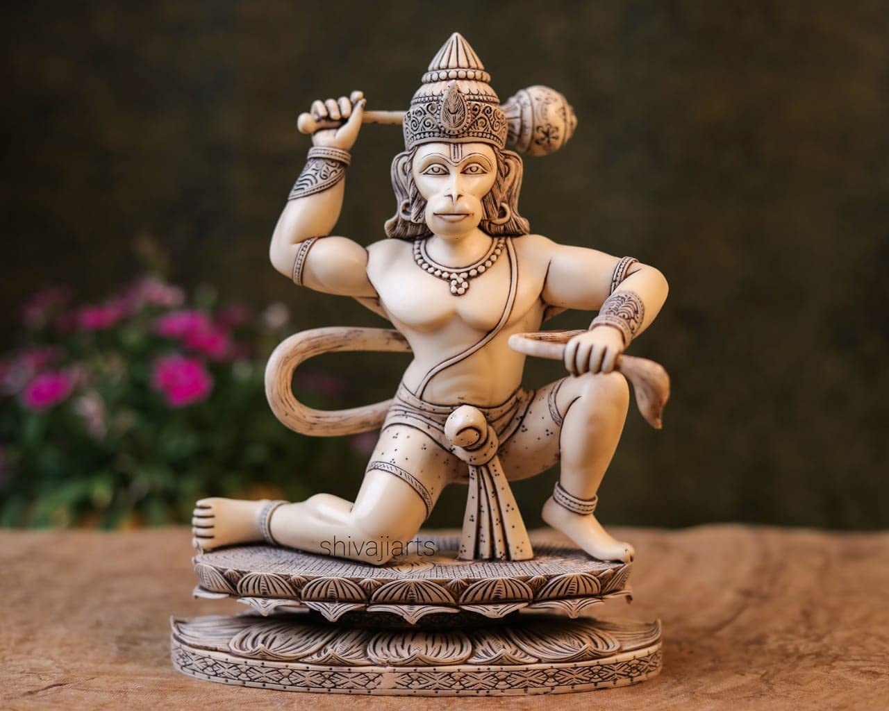 Buy SHIVAJI ARTS Lord Hanuman Statue,9Inches, Marble Hanuman Monkey God ...