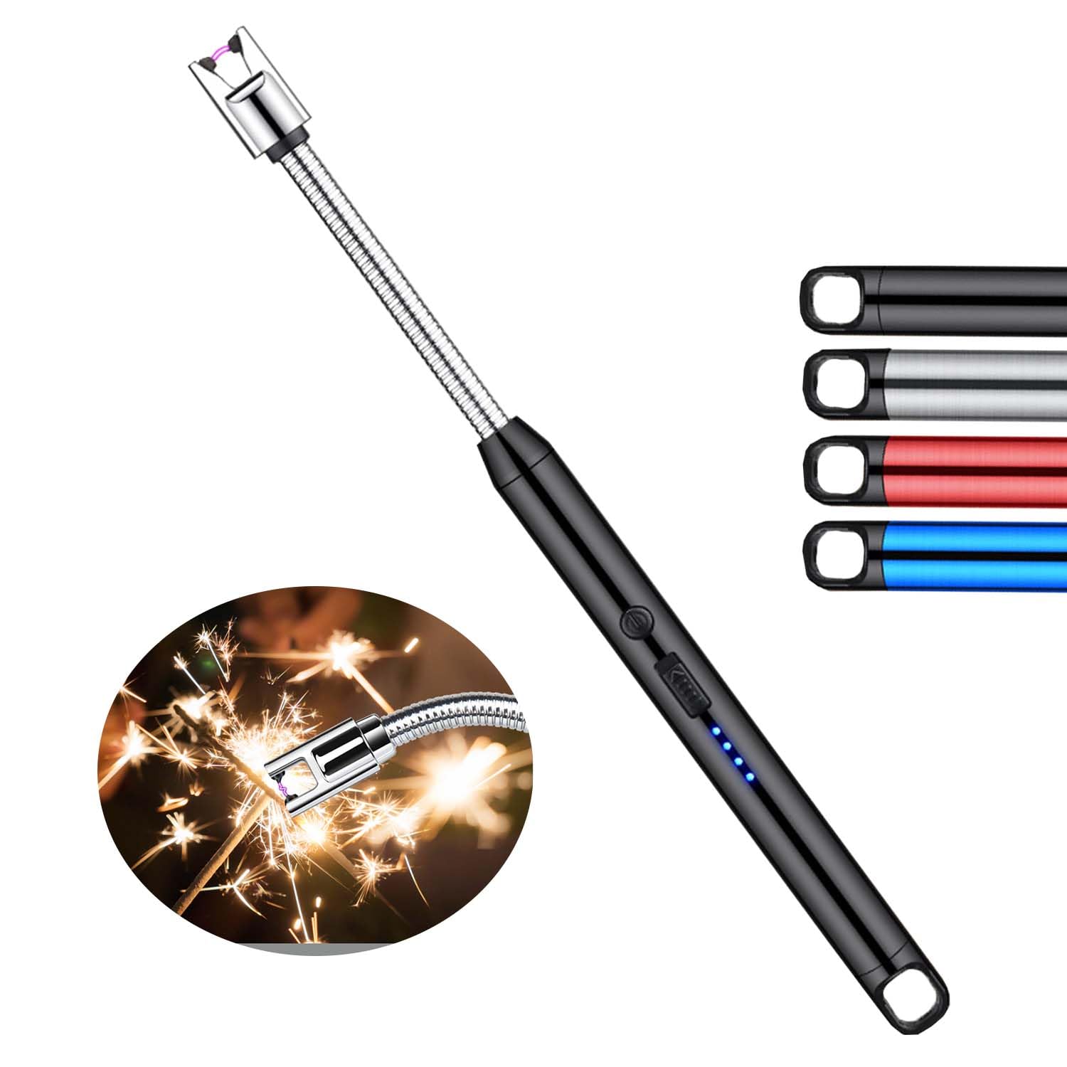 Candle Lighter, Electric long Lighter with Flexible Neck for Candles ...