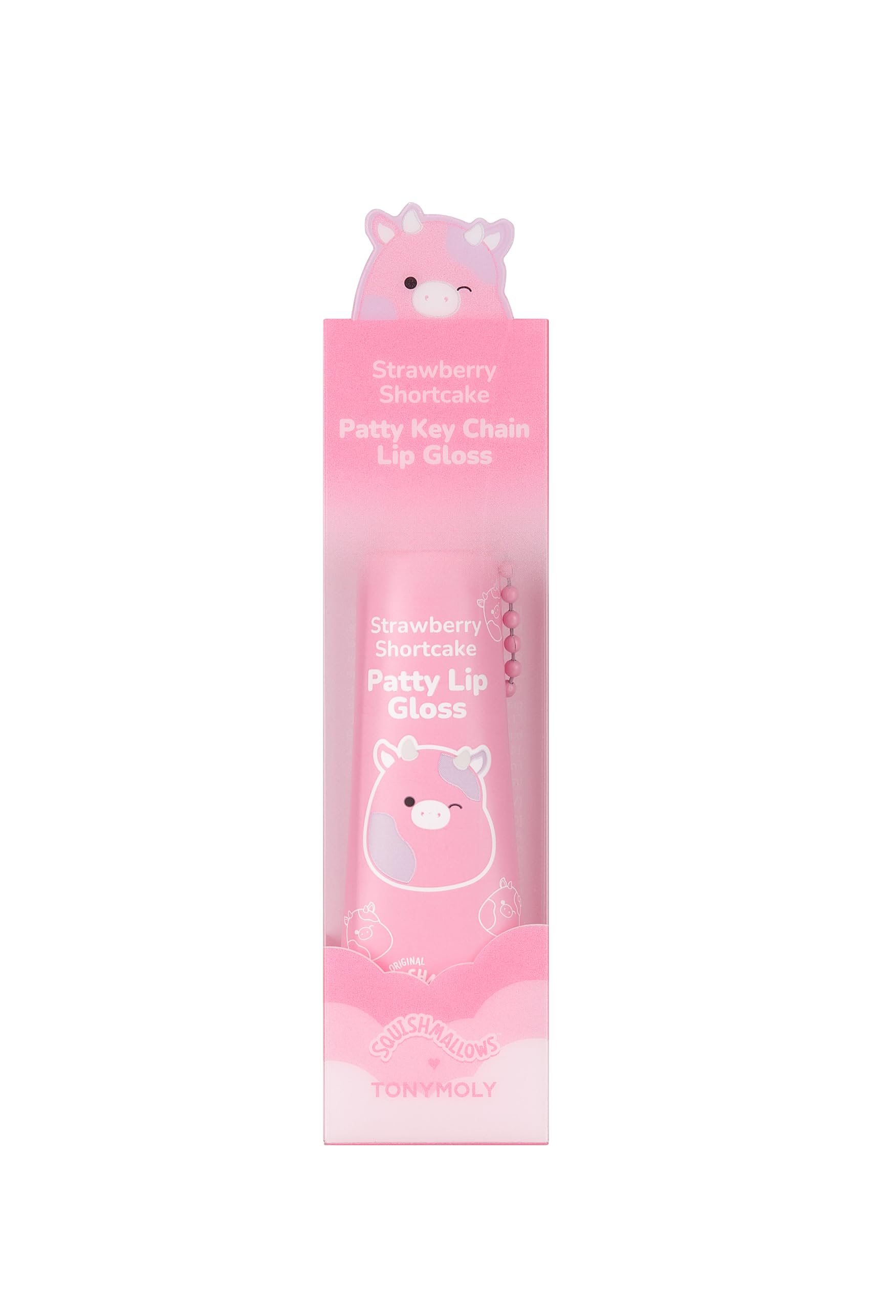 Amazon.com: TONYMOLY x Squishmallow Patty Keychain Strawberry Shortcake ...