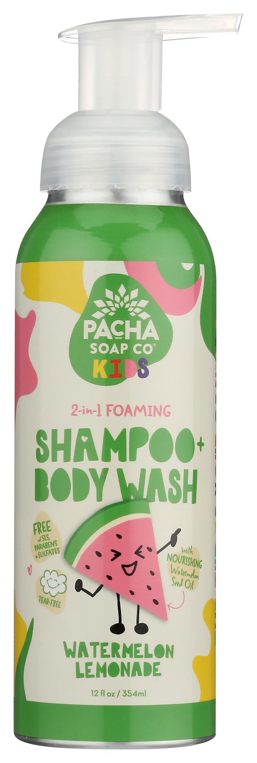 Amazon.com : PACHA SOAP Kids Watermelon Lemonade 2 In 1 Shampoo & Body ...
