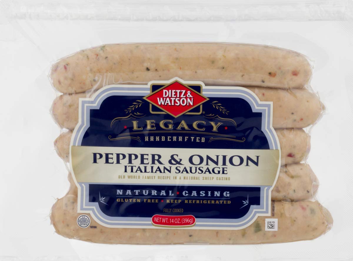Amazon.com: Dietz & Watson Legacy Natural Casing Pepper and Onion ...