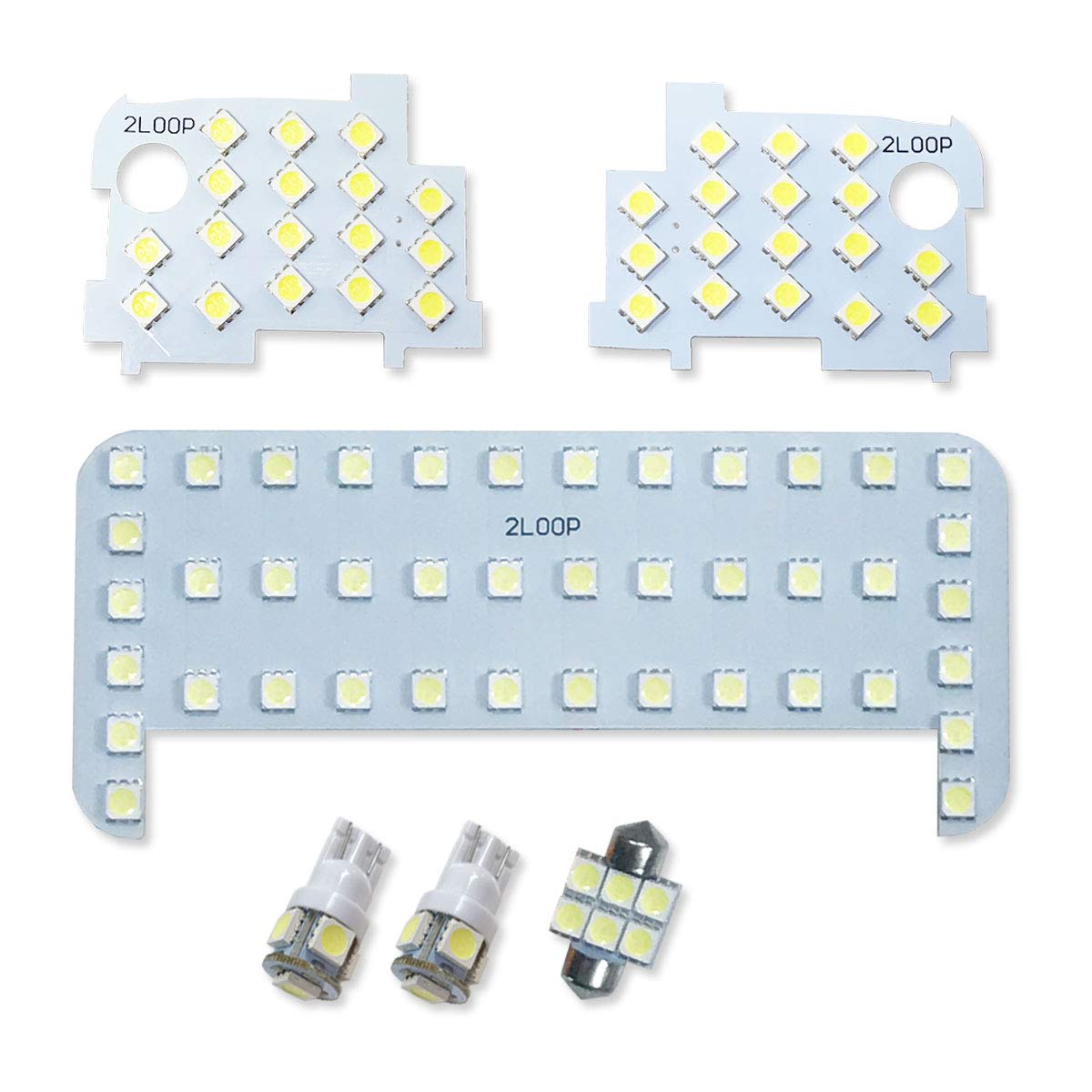 Amazon.co.jp: 2LOOP(ツーループ) 3チップSMD6点 ラクティス NCP100系 LEDルームランプ -純白光 : ホーム＆キッチン