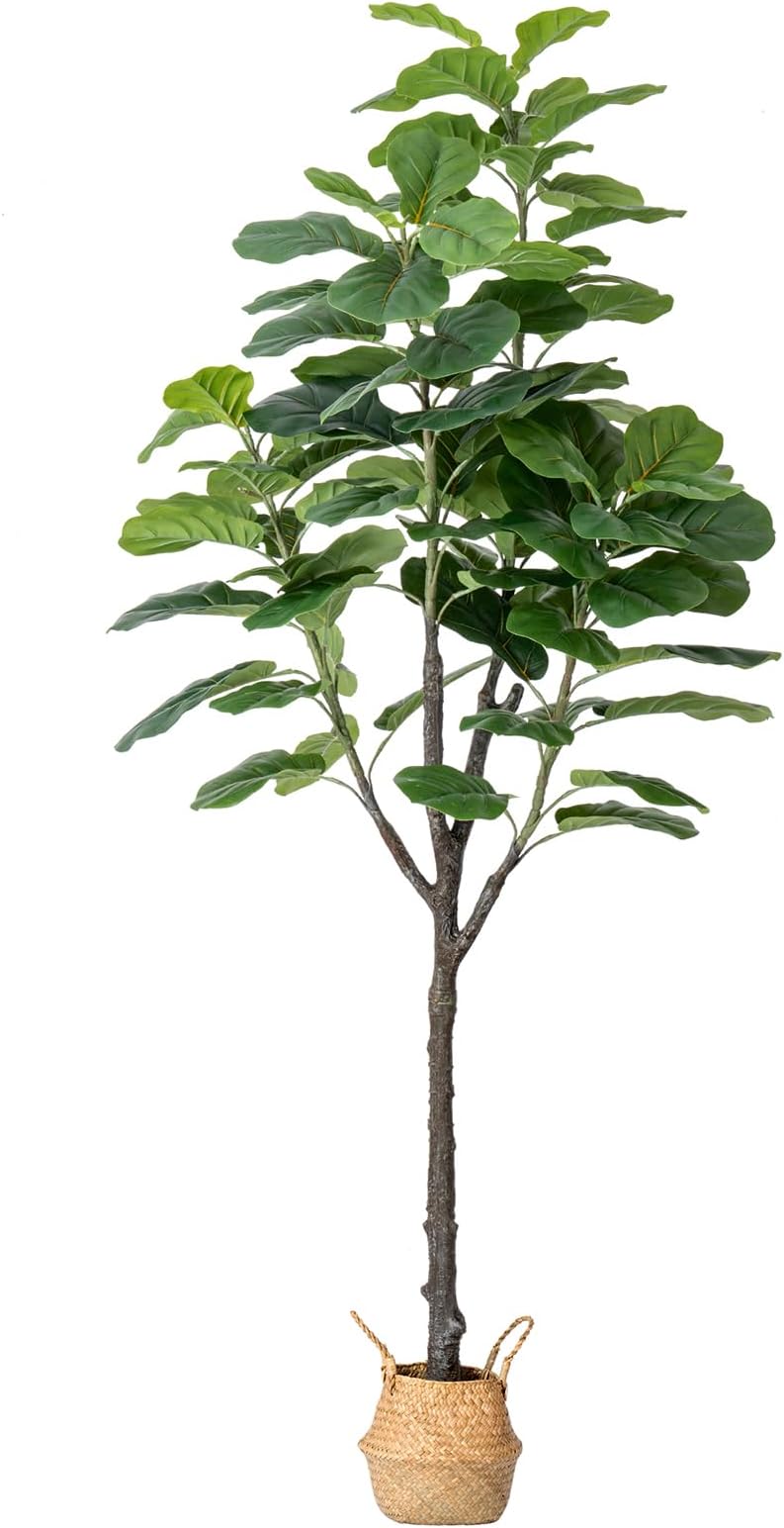 Amazon.com: Keeplush 7ft. Large Ficus Artificial Trees with Natural ...
