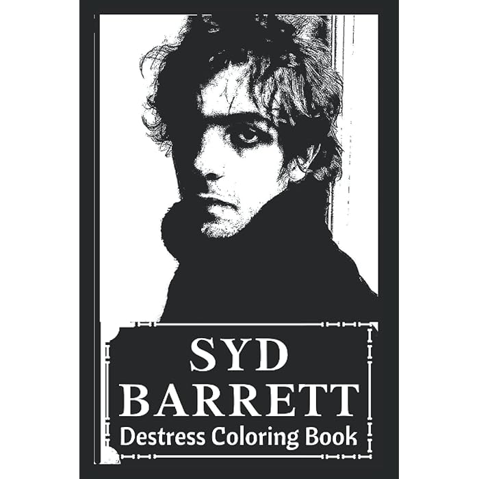 Buy Destress Coloring Book: Syd Barrett Inspired Stress Relieving ...
