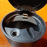 Amazon | 星光産業 車内用品 灰皿 EXEA(エクセア) カーボンアッシュ BK ED-237ドリンクホルダー型 ブラック | 灰皿・シガーライター | 車＆バイク